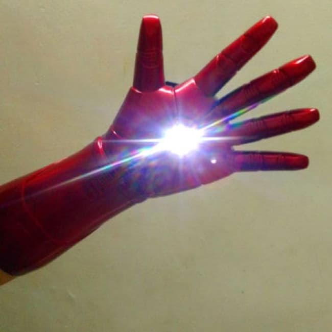 The Avengers Iron Man Stark Gauntlet Glove LED with Laser Cosplay ...