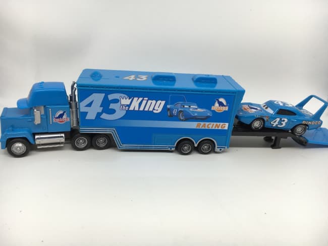 Disney Pixar Cars Toy Mack Truck Playset, King (Dinoco) | Tech Import World