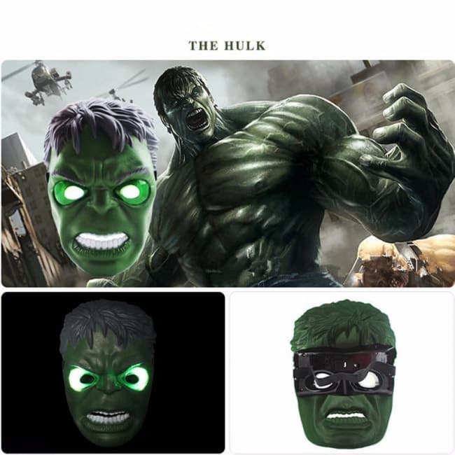 Kids Hulk Mask Half Helmet Light Up | Tech Import World