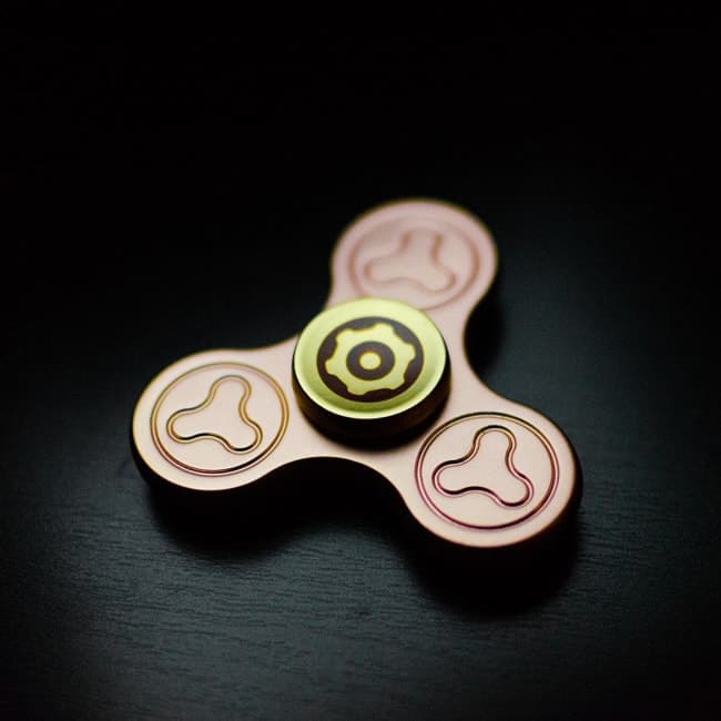 FidgyFidge Rose Gold Alloy Fidget Spinner | Tech Import World