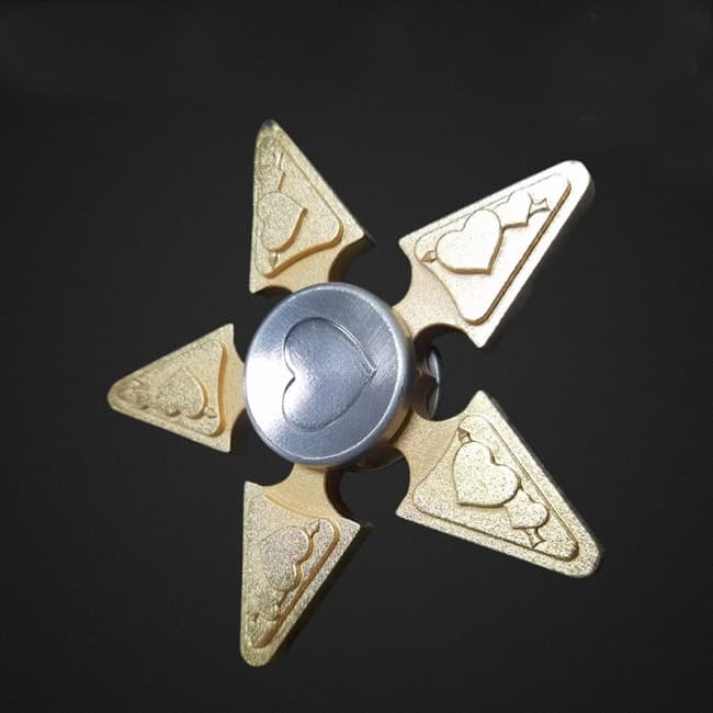 Solid Metal Heart Fidget Spinner | Tech Import World