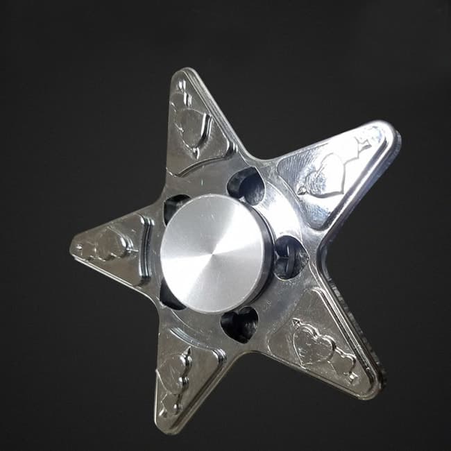 Solid Metal Heart Fidget Spinner | Tech Import World
