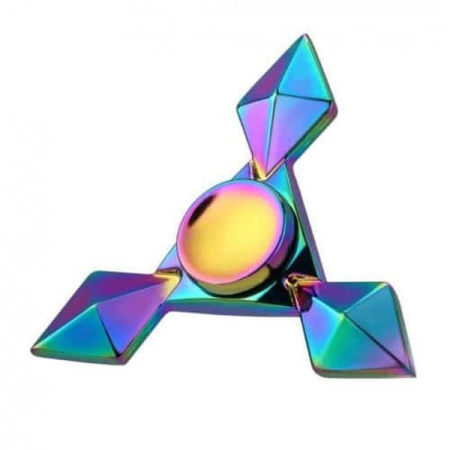 Rainbow Diamond Triangle Fidget Spinner | Tech Import World